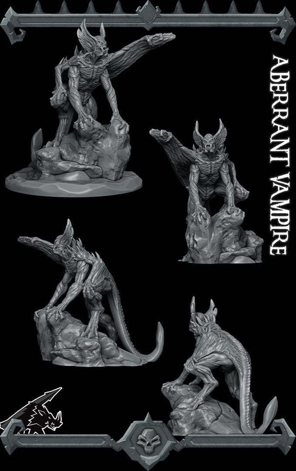 ABERRANT VAMPIRE - Miniature - All Sizes | Dungeons and Dragons ...