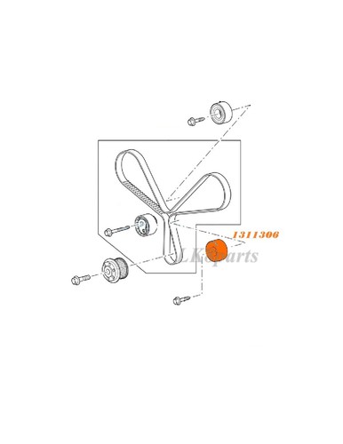 Land Rover LR3 Range Rover Sport TDV6 Timing Belt Tensioner Pulley ...