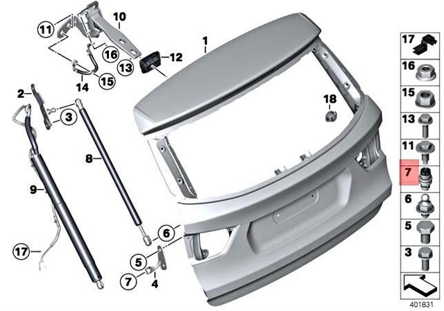 Genuine OEM Liftgate Bump Stop for BMW 51247421451 for sale online | eBay