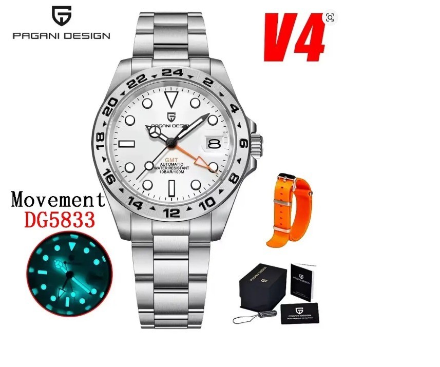 Pagani Design 2026 New Fashion Men's GMT Automatic Mechanical Watch Top ...