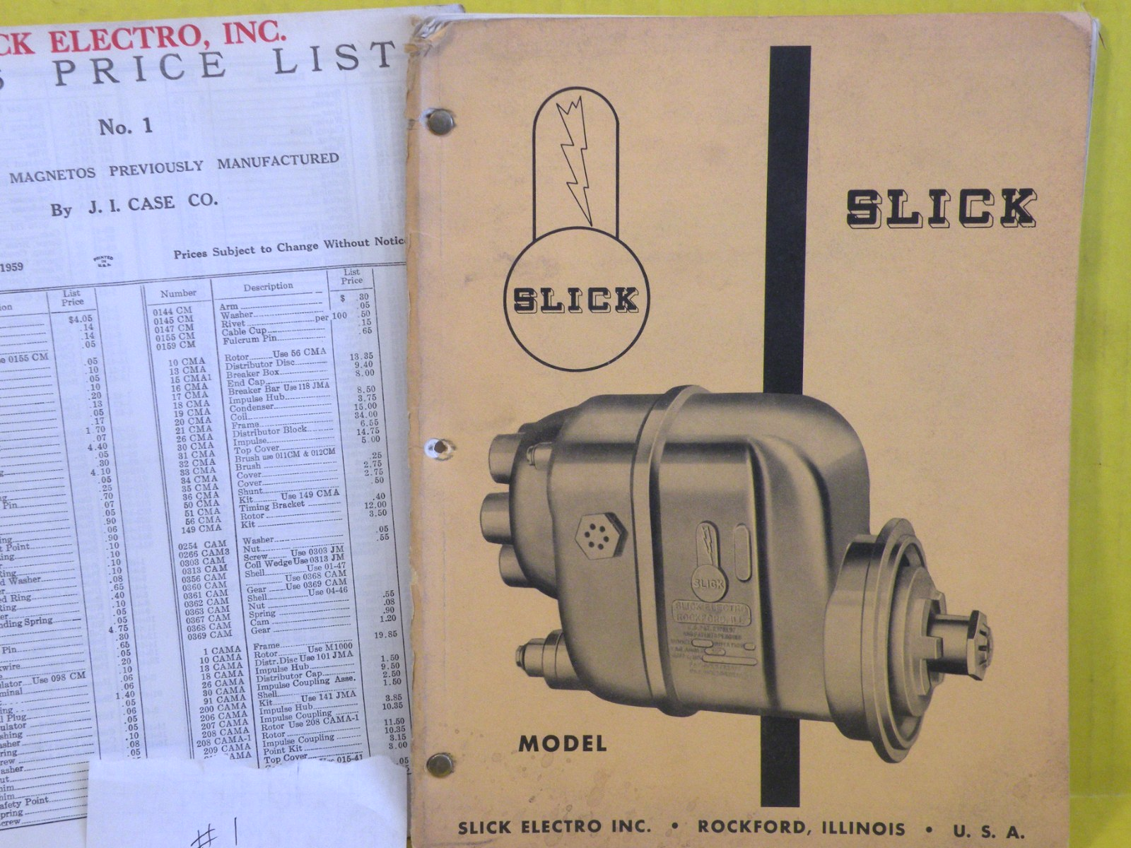 SLICK Magneto Dimensions CATALOG MANUAL Aircraft & Industrial Magnetos ...