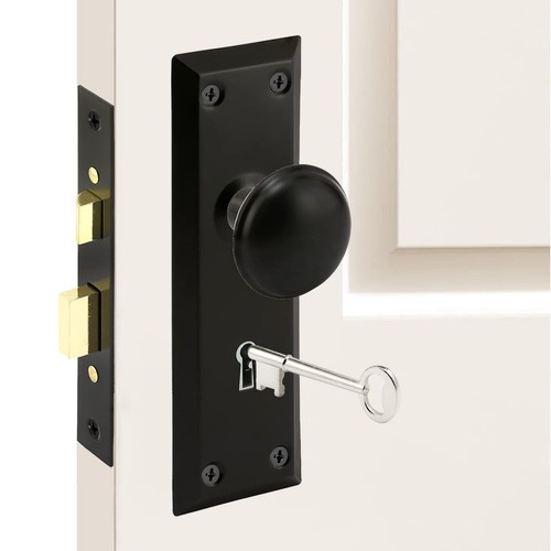4 Pack Mortise Lock Set with Classic Knobs, Perfect for Replacing ...