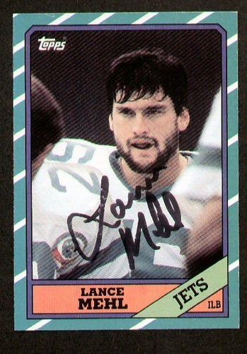 Lance Mehl signed autograph auto 1986 Topps Football Trading Card | eBay
