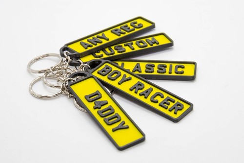 Car Number Registration Reg Plate Keyring Keychain Personalised UK | eBay