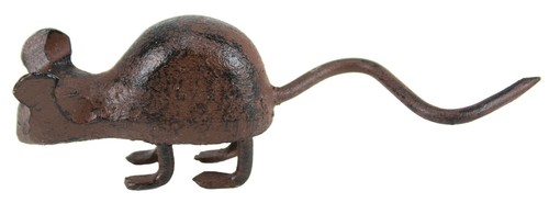 Antique Vintage Style Cast Iron Mouse Rat Paper Weight 4'' long ...