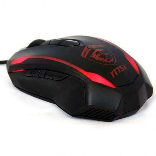 MSI Red LED Gaming Mouse - Dragon Edition 1ms Precision Tracking for ...