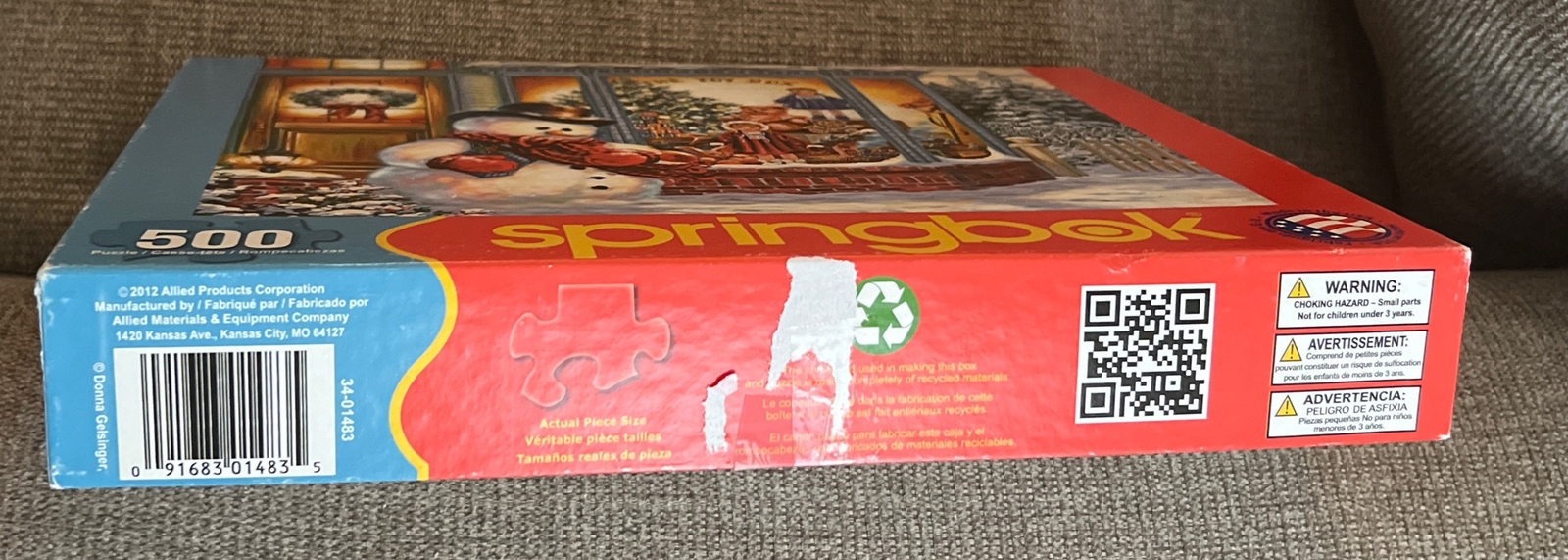 SPRINGBOK Christmas Puzzle 500 PC PUZZLE “FROSTY’S TOY BOX” | eBay