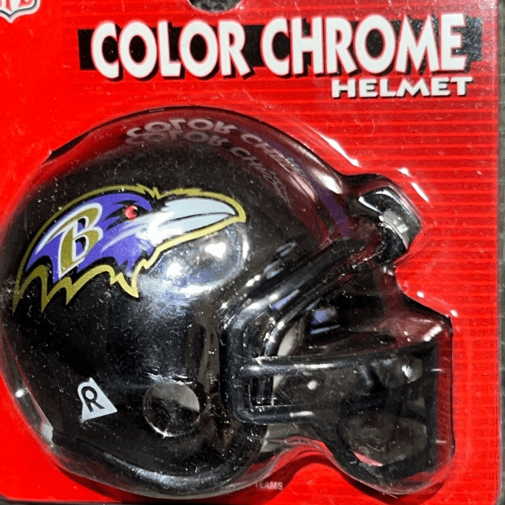 NFL BOSTON RAVENS MINIATURE HELMET (Riddell Color Chrome) NEW | eBay