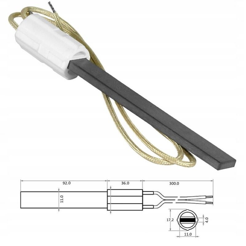 300W Quartz Ignition Igniter Hearth 4x11mm Burner Wood Pellet Stove ...