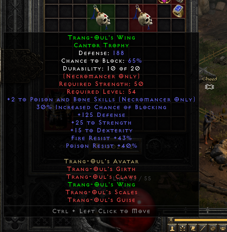 Diablo 2 D2R - PC Xbox - Trang-Oul's Avatar Full Set - NL or Ladder ...