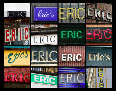ERIC Name Poster featuring photos of actual signs | eBay