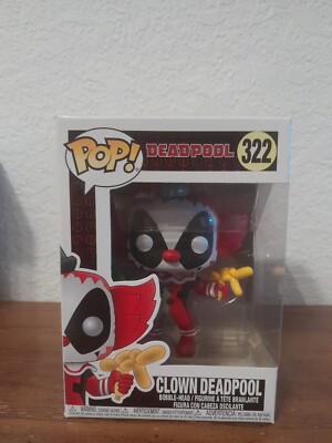 Funko Pop! Marvel Deadpool - Clown Deadpool #322 Vinyl Figure New | eBay