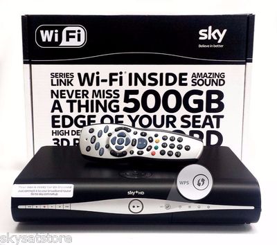 SKY PLUS +HD BOX AMSTRAD DRX890W 500GB NEW SLIMLINE BOX WIFI BUILT IN ...