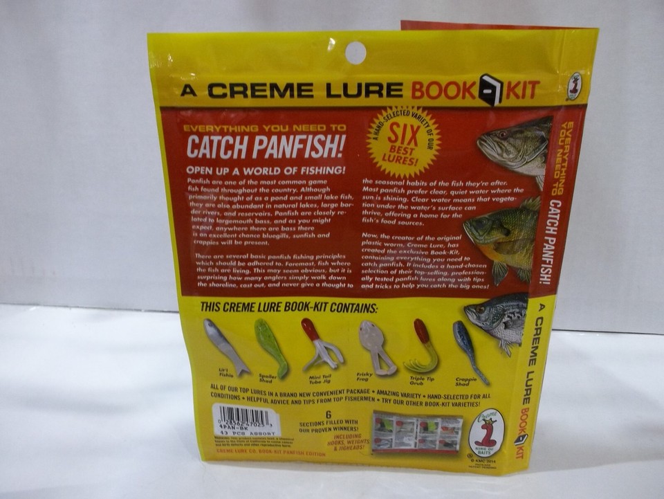 Creme Lure Book Kits choose Texas Rig, Crappie, Carolina Rig or Panfish ...