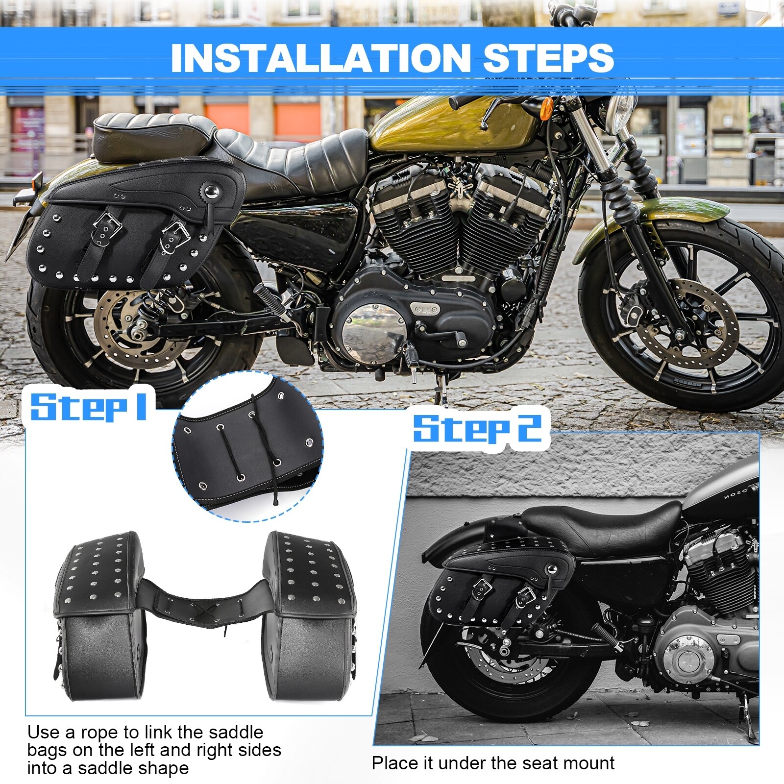 Motorcycle Saddle Bags Saddlebag Luggage Bag For Suzuki Boulevard C50 ...