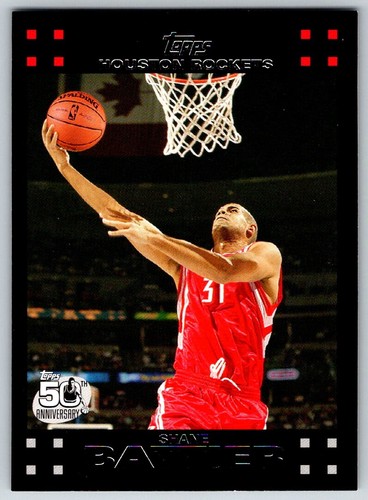 2007-08 TOPPS 2007-08 BLACK 50TH ANNIVERSARY SHANE BATTIER HOUSTON ...