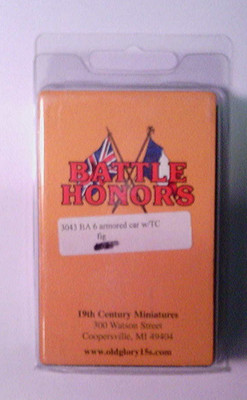19th Century Miniatures Battle Honors 3043 BA 6 armored car w/TC fig | eBay