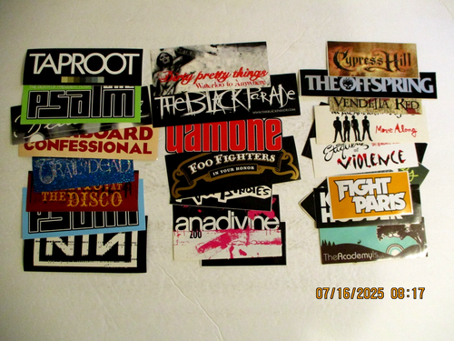 LOT OF (26) PUNK ROCK BAND PROMO DECALS/STICKERS HEAVY METAL | eBay