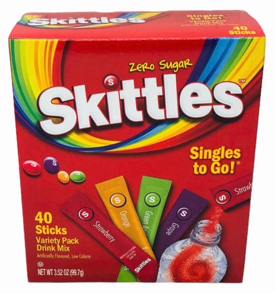 Skittles Singles to Go Drink Mix Variety Pack (40 Sticks) for sale ...