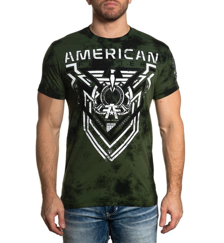 New Men's American Fighter by Affliction Grandfield Camo Tattoo MMA T ...