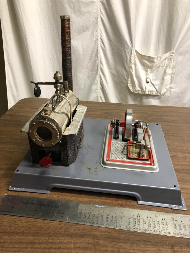 Vintage Wilesco D12 Live Steam Engine W/ Dynamo & LED Accessory * Steam ...