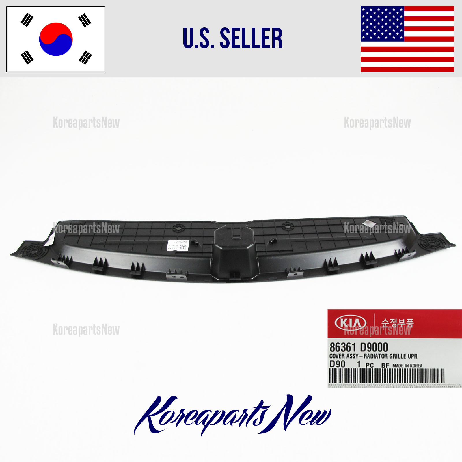 Grille Cover Upper Radiator Sight Shield 86361D9000 ⭐GENUINE⭐ Sportage ...
