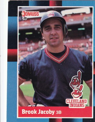 1987 Donruss #131 Brook Jacoby MLB Cleveland Indians + Free Mystery ...