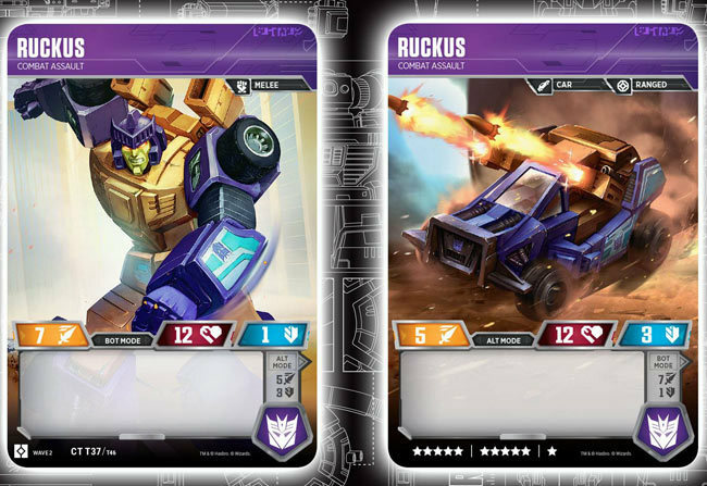 Transformers TCG: Ruckus // Combat Assualt [Mint/NM] from set Wave 2 ...
