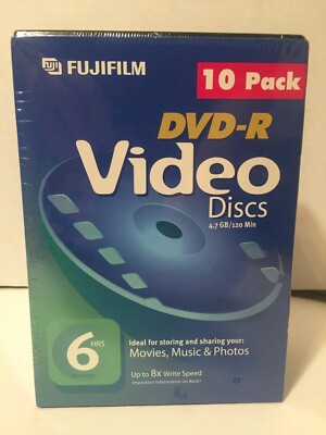 Fuji Film DVD R 10 Pack New Package digital video disc | eBay