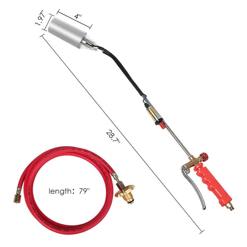 Propane Torch Weed Burner Ice Snow Melter / Flame Dragon Wand Igniter ...