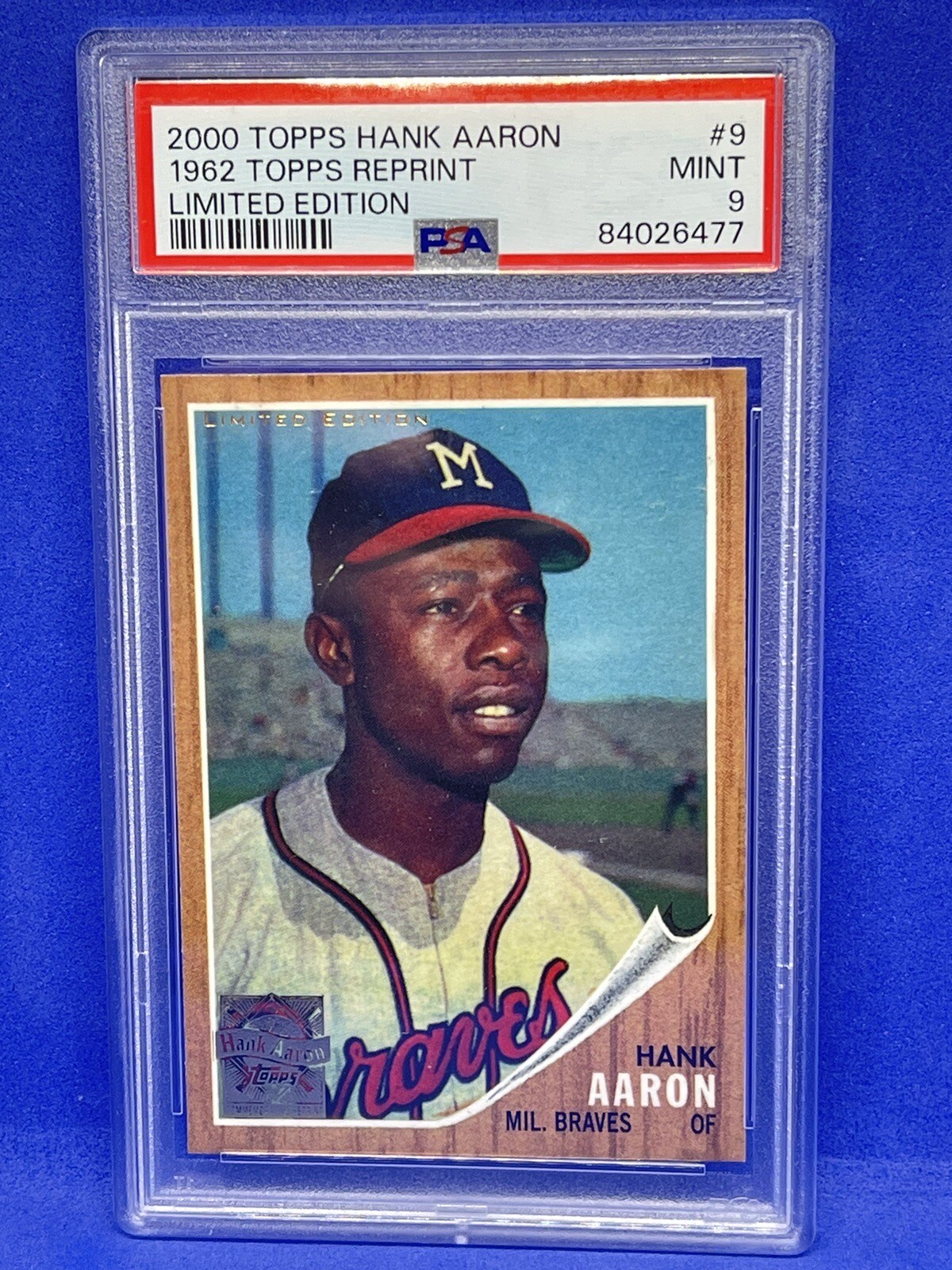 2000 Topps Hank Aaron PSA Graded Reprint Collection 24 Limited Edition ...