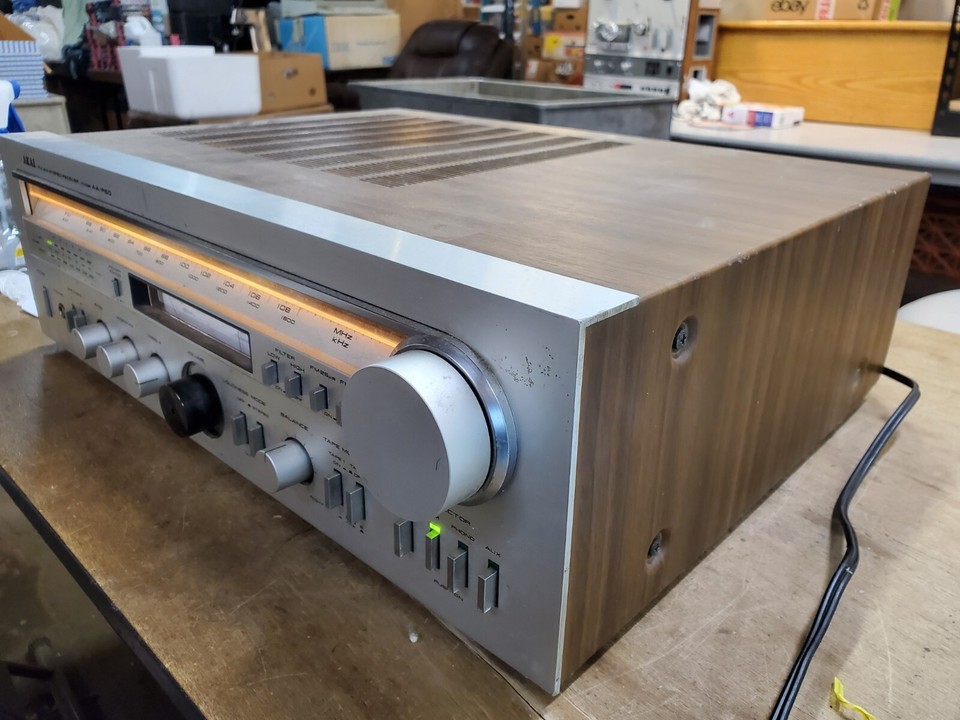 Vintage Akai AA-R50 AM/FM Stereo Receiver, Silver Face, For Parts or ...