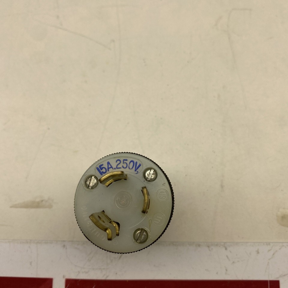 Hubbell 4570C 15A 250V 3W 2P Twist-Lock Male Plug | eBay