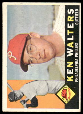 1960 Topps #511 Ken Walters Rookie Philadelphia Phillies EX-EXMT 32744 ...