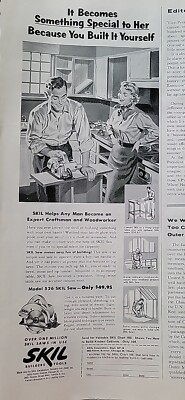 1956 SKIL Saw Home Shop tools Special because you built it vintage ad ...