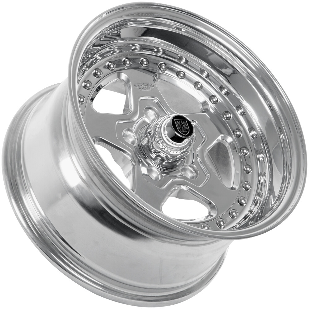 (Set of 4) Centerline Telstar 2.0 15x8 5x4.5" +0mm Polished Wheels Rims ...