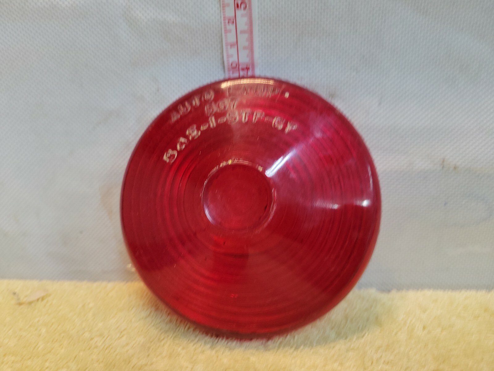 Q-Vintage Auto Lamp 567 SAE-1-STP-67 Red Tail Light Marker Lens 4 1/4 ...