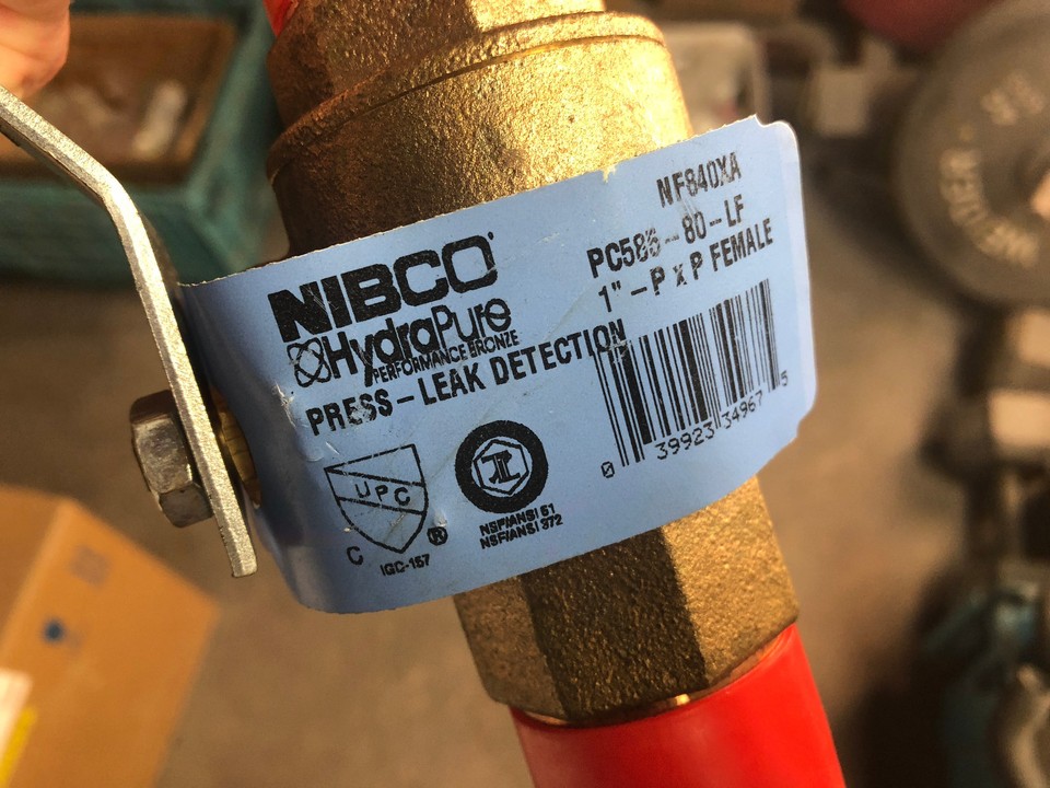 NIBCO PC585-80-LF HydraPure Ball Valve 1" P x P Female 600 CWP | eBay