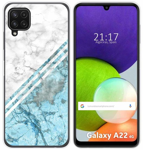 Coque Silicone pour Samsung Galaxy A22 4G/M22 Design Marbre 02 Dessins ...