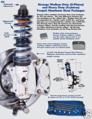 Strange Engineering PSS105 Aluminum Struts Drag Race Street Rod Pro ...