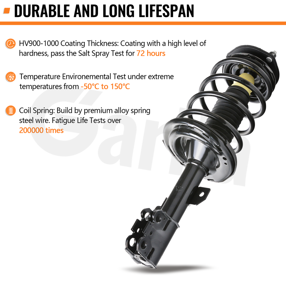 Front & Rear Complete Strut & Springs Kit for 2013 2014 2015 Chevrolet ...