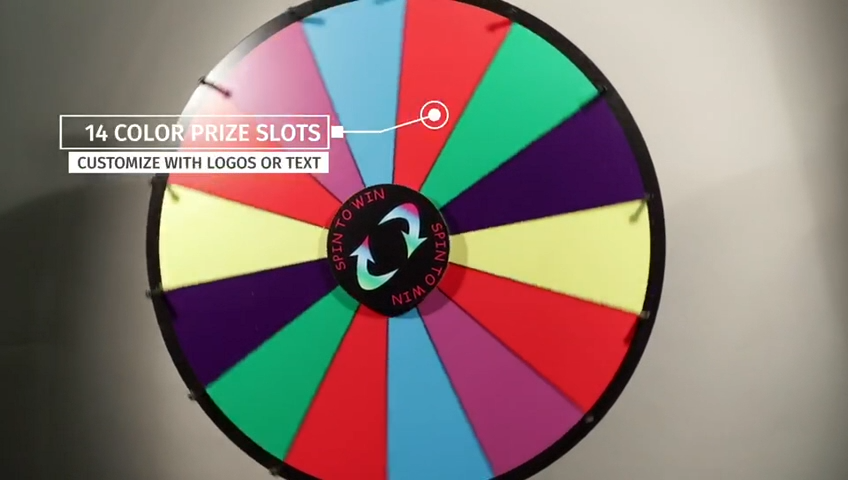 Board Game WinSpin 18 Round Tabletop Color Prize Wheel 14 India Game Of ...