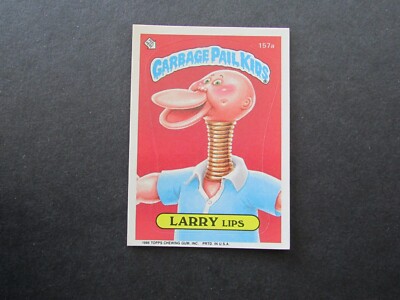 1986 Topps Garbage Pail Kids 4th Series 4 Card 157a Larry Lips | eBay