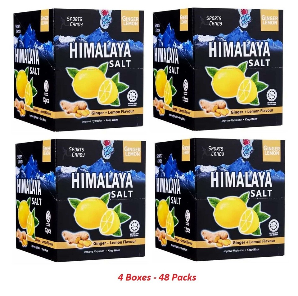 Himalaya Salt Sport Candy Ginger Lemon Flavour (15g x 12 packs) 1/2/4 ...