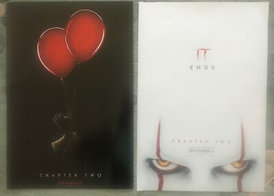 'IT Chapter Two' 2 Movie Posters (2019) - 17"x11.5" w/Pennywise & 2 ...