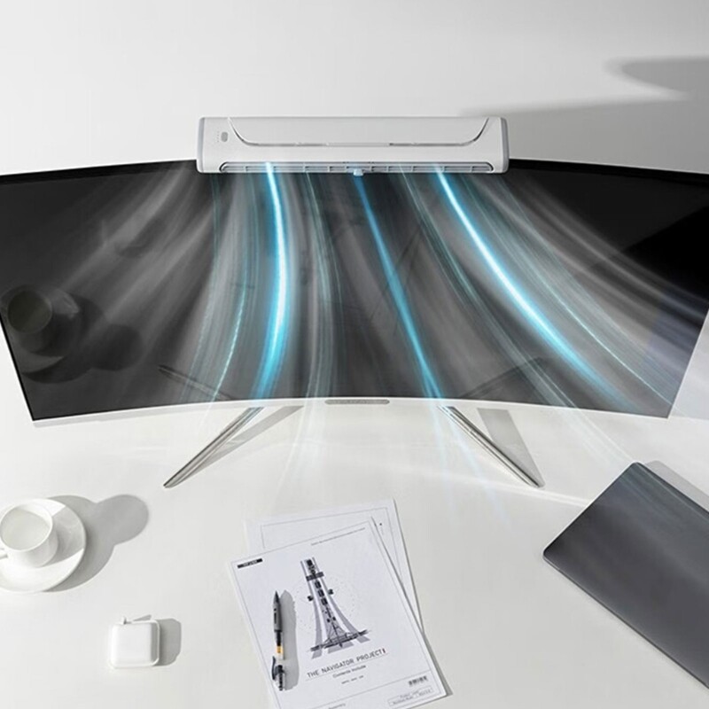Adjustable Angle Monitors Clip-on Fan Computer Screen Fan Easy to Use ...