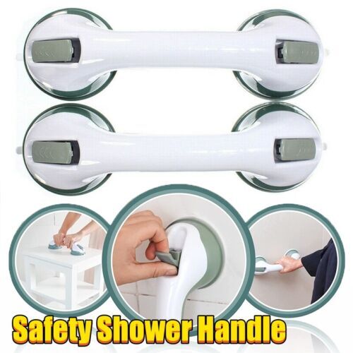 2pcs Bath Shower Grip Handle Bathroom Suction Grab Safety Hand Rail Tub ...