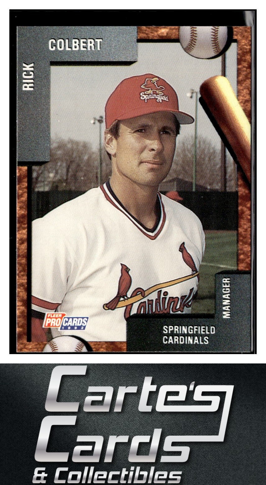 Rick Colbert 1992 Fleer ProCards #885 Springfield Cardinals Manager | eBay