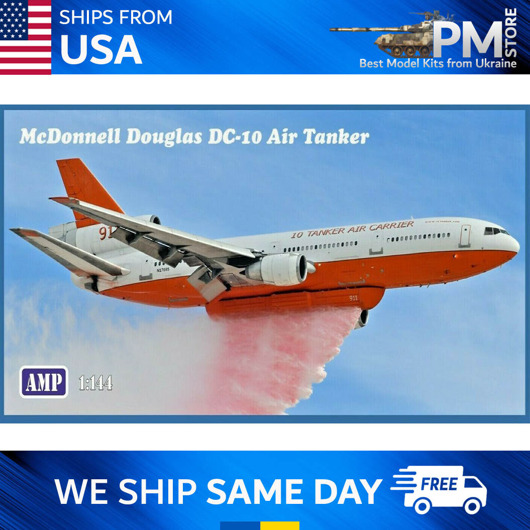 AMP 144-005 DC-10 Air Tanker McDonnell Douglas. Scale model kit 1/144 ...