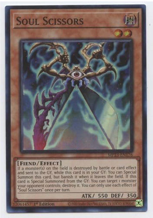Yu-Gi-Oh! - Soul Scissors - MP23-EN176 - Super Rare - 1st Ed - NM/M ...